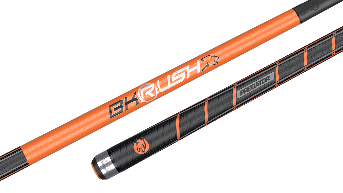 Predator Flare Orange BK Rush® Break Cue - Sport Wrap – Masse Billiards