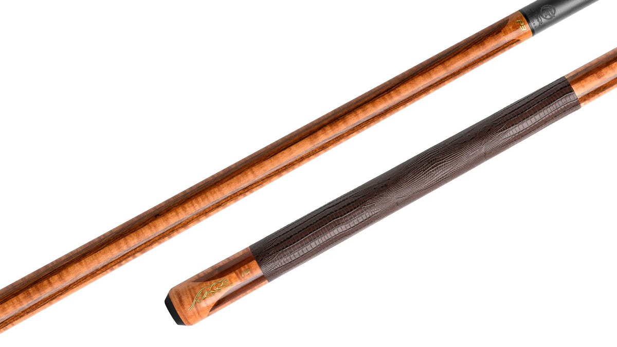 Predator P3 Aura Golden Stained Curly Maple & Bocote Pool Cue - Lizard ...