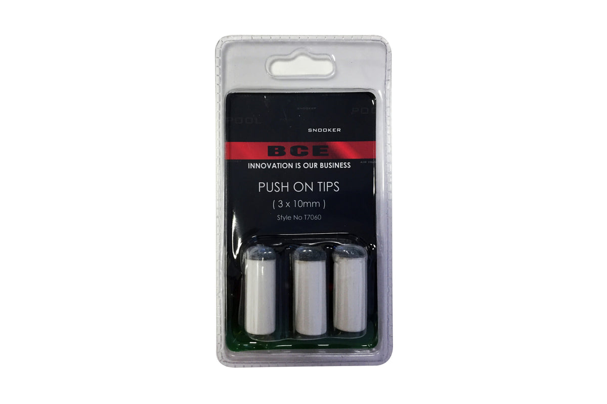 BCE Push On Snooker Cue Tips - 10mm Tips – Masse Billiards